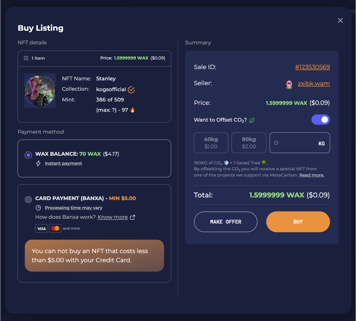 Buying KOGs – RFOX