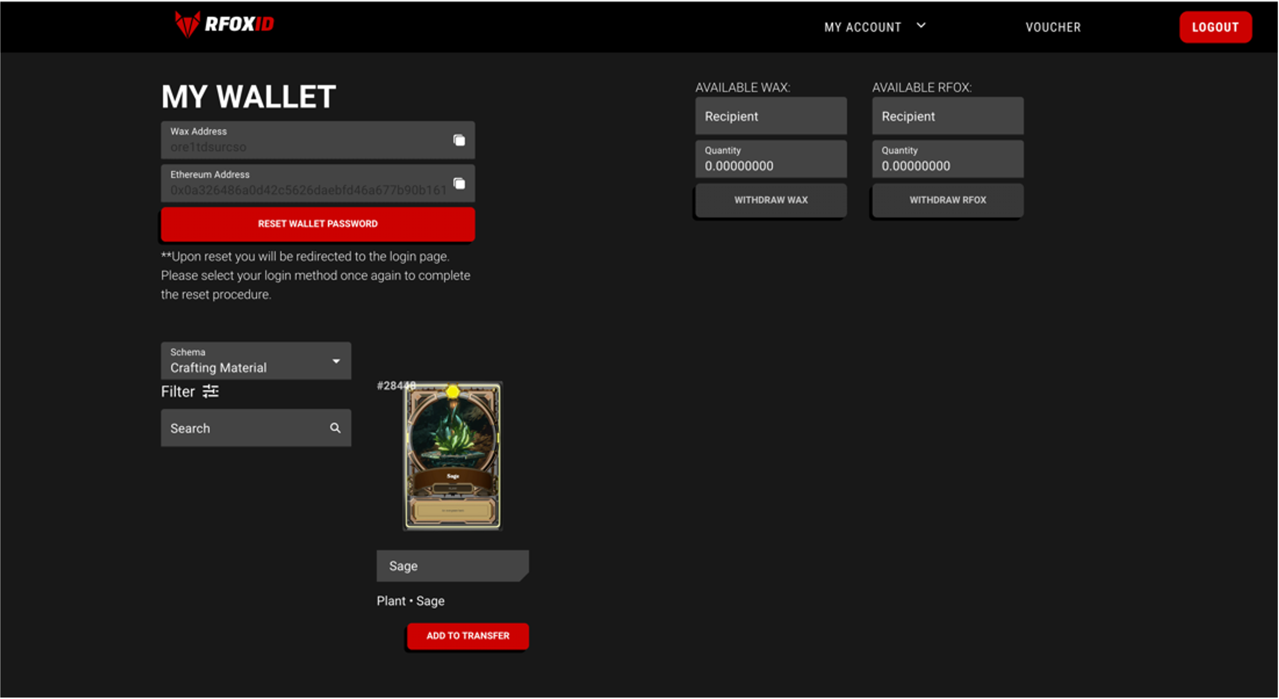 Transferring KOGs NFTs from RFOX ID – RFOX