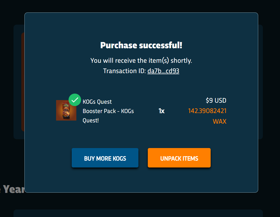 Buying KOGs – RFOX